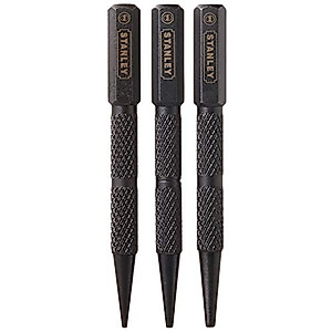 STANLEY Nail Setter, Steel, 3-Piece (58-230)