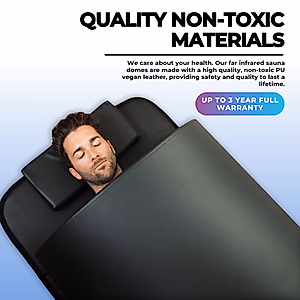 1Love Luxor Pro Far Infrared Sauna Dome | Near Zero EMFs, ELFs & VOCs | 10 Minute Preheat | 1200W/110V Power | Personal Sauna | 1 Person Sauna | Portable Dry Sauna | Home Sauna | Therapeutic Stones