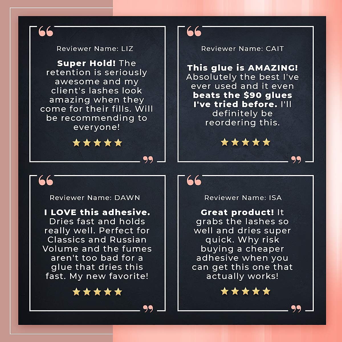 Elite Power Eyelash Extension Glue for Professionals - Maximum 8 Week Retention / 1-2 Second Drying Time Semi Permanent Individual/Volume Lash Extension Glue with Deep Black Color - Latex Free 5ml