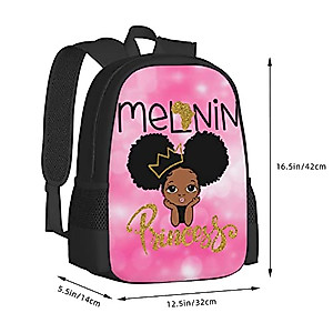 nrseag African American Girl Backpack Black Girl Backpack African Kids Cute Black Girl Bookbag for School Kids Teen Girls