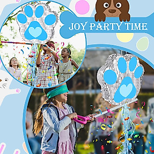 Dog Paw Piñata Small Dog Paw Piñata Themed Birthday Party Supplies Piñata Blue Puppy Paw Piñata It's Party Woof Dog Themed for Girls Boy Baby Shower