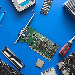KUJOBUY 8MB Graphics Card VGA PCI 32Bit for Server Industrial Computer Multi-Display for ATI Rage XL 32 Bit PCI VGA Video Card PCI-X Interface Universal Video Card for Desktop Computers