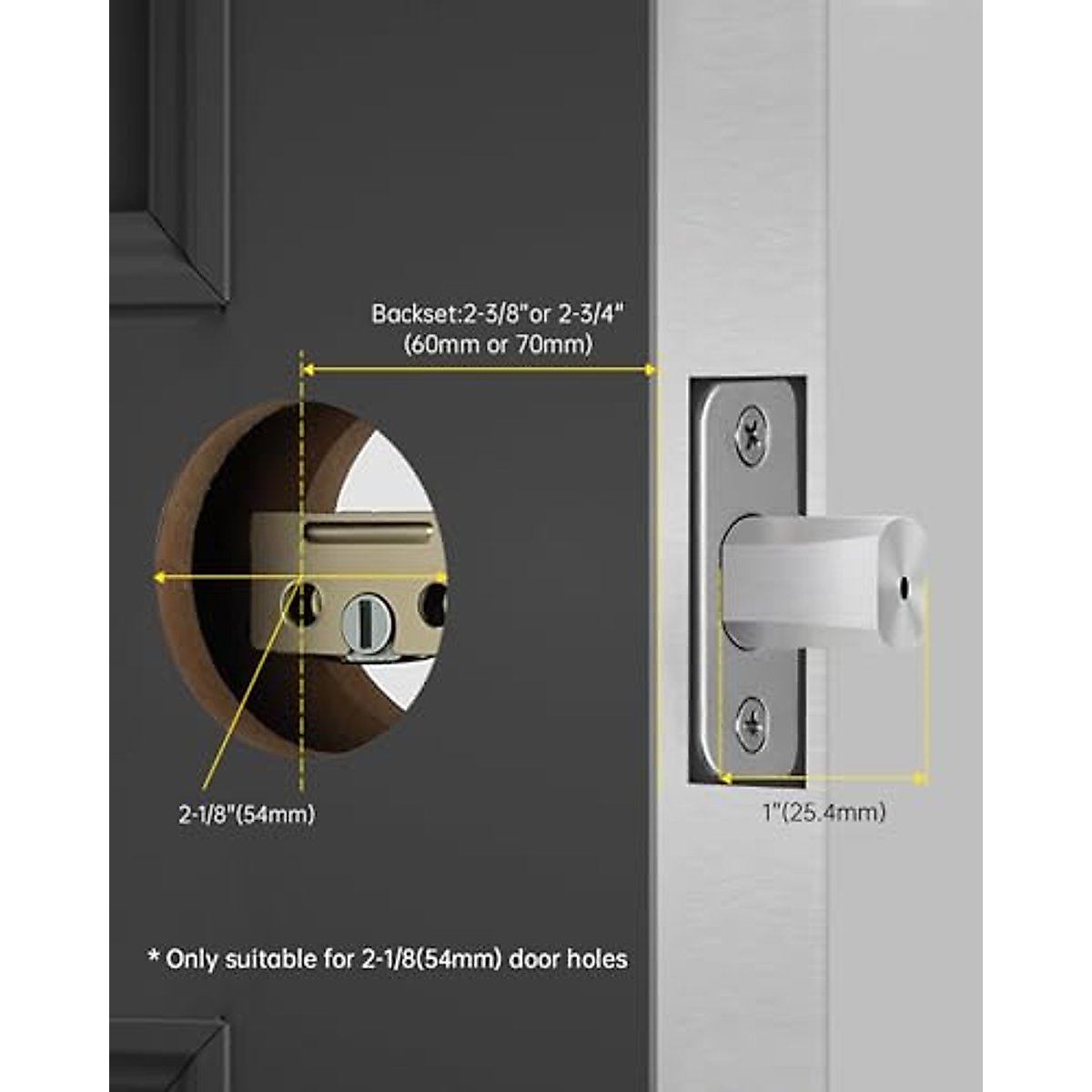 ZSZ Smart Locks for Front Door, Keyless Entry Door Lock with Fingerprint, Keypad & Code Unlock, No App/Internet Needed, Auto Lock, Function Setting with Voice, Install in 90 Seconds, Low-Battery Alert