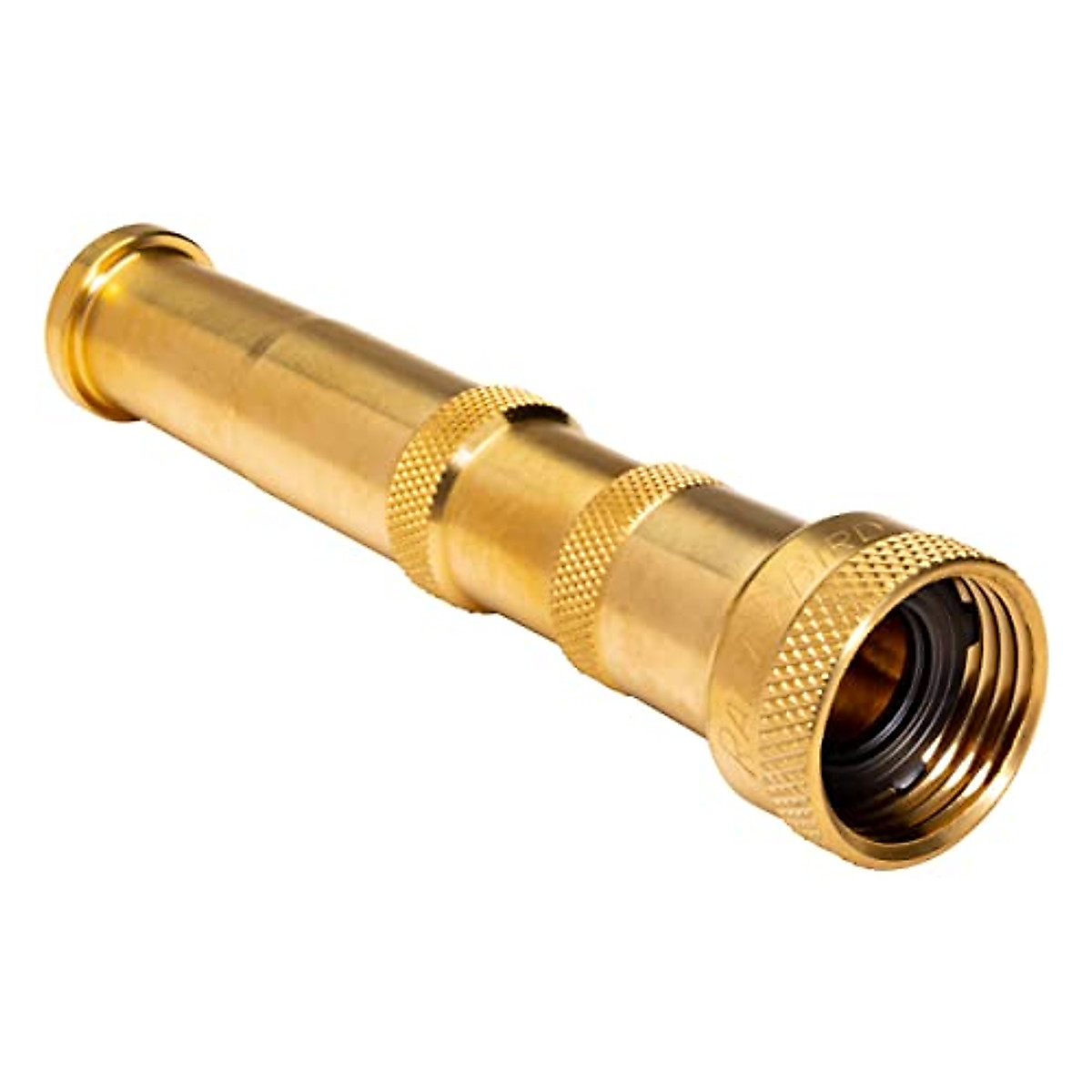 Rain Bird HENZLB5ADJ 5" Solid Brass Garden Hose End Water Nozzle, Lead-Free, Twist Adjustable Spray