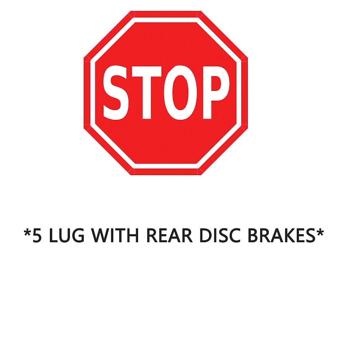 Detroit Axle - Brake Kit for 4WD 2000 2001 2002 2003 Ford F-150 Drilled & Slotted Disc Brake Rotors Ceramic Brakes Pads Front and Rear Replacement 5 Lugs