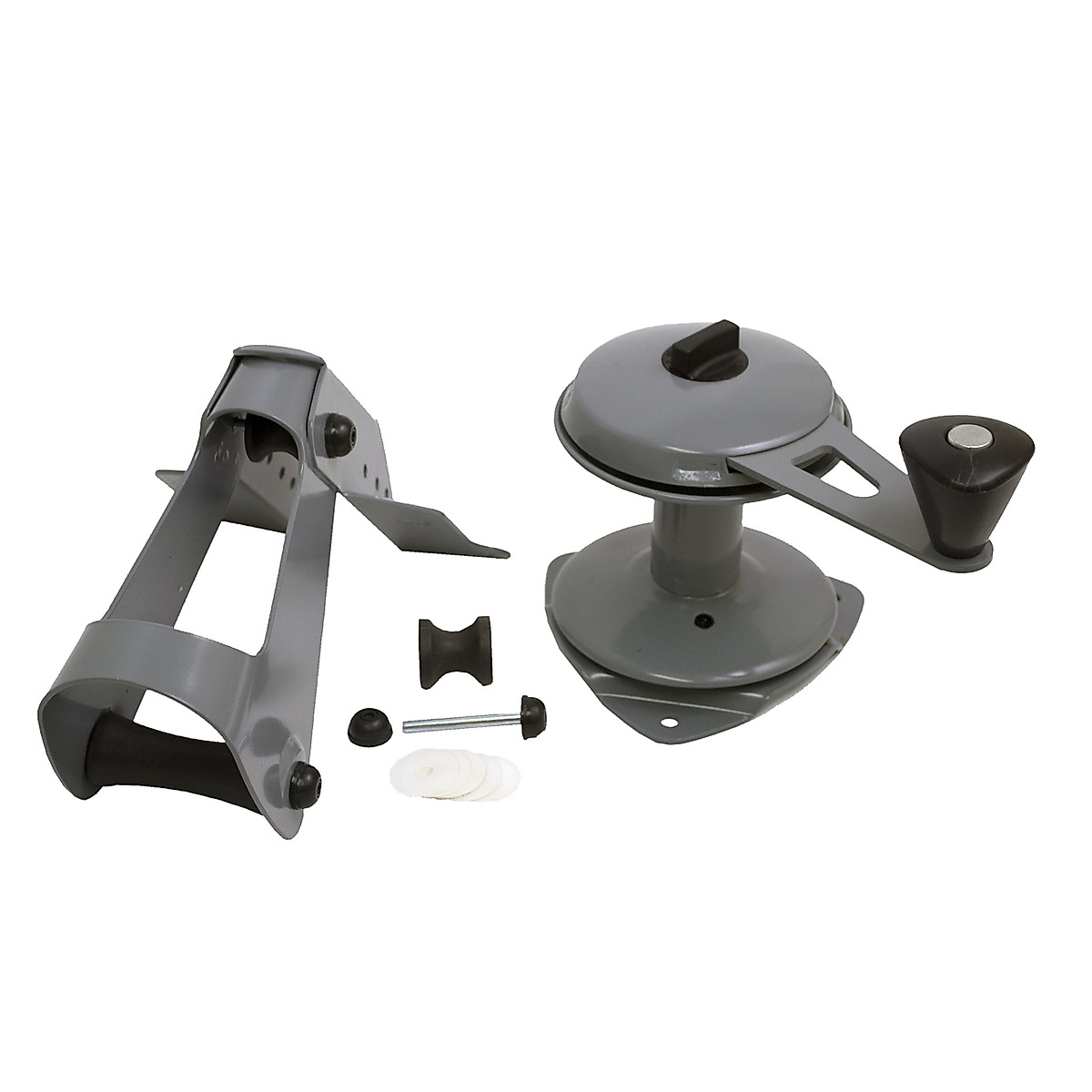 Attwood 13710-4 Anchor Lift System, Lifts and Drops Anchor, Heavy-Gauge Steel, Self-Lubricating Nylon Wheels
