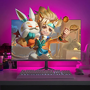 PC Monitor，23.8 Inch LED Computer Monitor，1080P Full HD,Low Blue Light，75Hz, IPS，Frameless Desktop Display，HDMI VGA,VESA Mounting