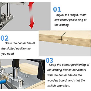 NICCOO Mortising Jig Loose Tenon Joinery System Woodworking Invisible Slotting Bracket Trimming Machine Hole Stand for for Woodworking Furniture Splicing