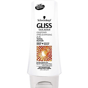 Schwarzkopf Gliss Hair Repair with Liquid Keratin Total Repair Conditioner, 200ml