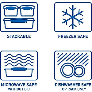 Sistema 1830 Klip It Collection Rectangle Food Storage Container, 101 Ounce