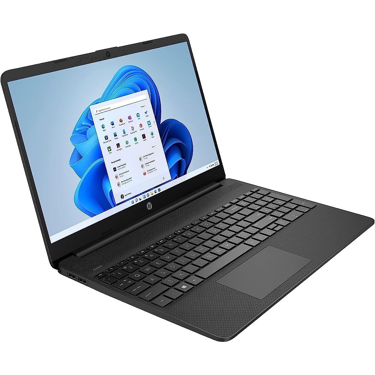 HP Laptop 15-DY5007CA 15.6-inch FHD IPS Notebook Intel Core i5-1235U Iris Xe Graphics 8GB DDR4 RAM, 512GB PCie SSD Computer PC Storage USB HDMI Port Bluetooth WiFi Windows 11 Home, Jet Black (Renewed)