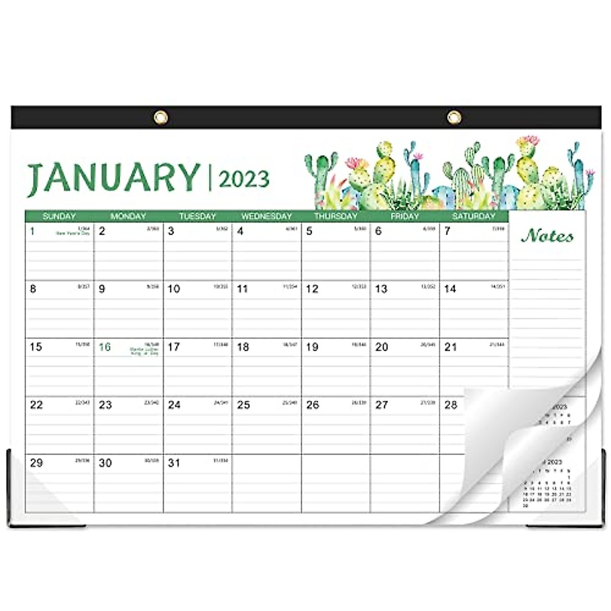 2023-2024 Desk Calendar - Jan 2023 - Jun 2024, 18 Months Large Monthly Desk Calendar, 17" x 12", Desk Pad, Large Ruled Blocks, to-do List & Notes, Best Desk/Wall Calendar for Planning or Organizing