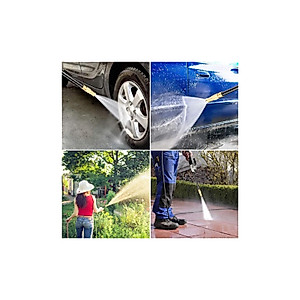 Hicks Ridge Garden Hose Nozzle Sprayer Heavy Duty - High Power Water Wand - Pressure Washer Gun Attachment For Hose - Power Washer Hose Jet Nozzle Wand - Garden Hose Wand - High Pressure Hose Nozzle