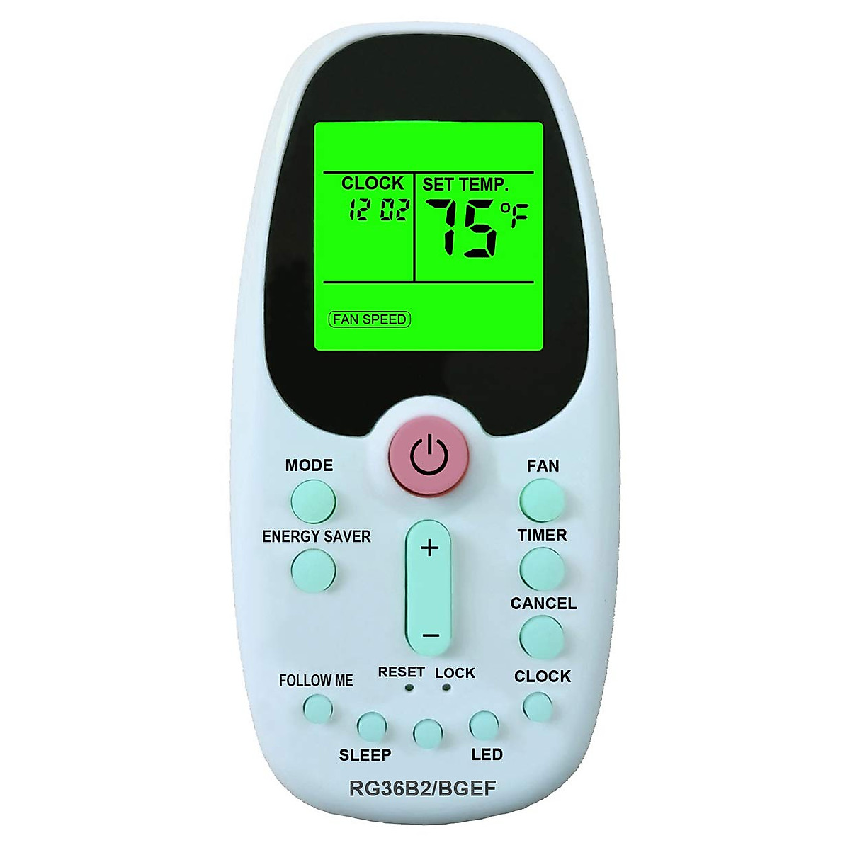 HA-15953 Replacement for Comfortstar Air Conditioner Remote Control RG36B2/BGEF (Display in Fahrenheit)