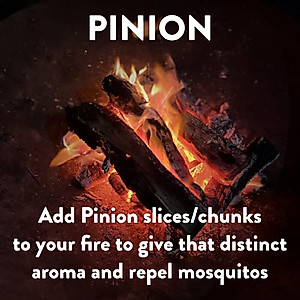 Billy Buckskin Co. Campfire Wood Bundle | 1 Click Fire Ready to Light | Pinion, Juniper, Mesquite with Firestarter Sticks | Simply Light and Go | Split Seasoned Fire Wood for Campfire Outdoor | 19 lb