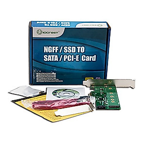 IO CREST SI-PEX50065 M.2 NGFF SSD Card Black