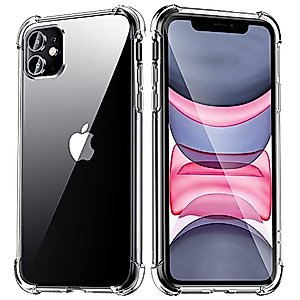 Migeec for iPhone 11 Clear Case Shockproof Anti-Scratch Phone Cases 6.1 inch