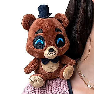 Youtooz FNAF Freddy Plush 6IN Shoulder Rider, Collectible Soft Magnetic Freddy Shoulder Rider Plushie from Five Night's at Freddys, by Youtooz FNAF Plush Collection