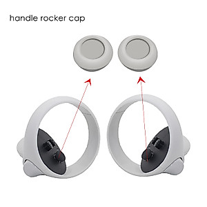 Silicone Cover for Oculus Quest 2, Protective Case Set Accessories for Meta VR, Multi Colors Soft Shell Skin