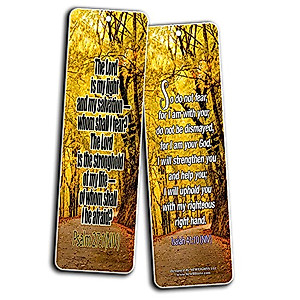 Bible Verses Bookmarks (12-Pack) - Bible Verses to Release Stress and Anxiety - Inspirational Religious Scriptures Prayer Cards - Best Encouragement Gifts for Men Women Teens Kids - Church Supplies