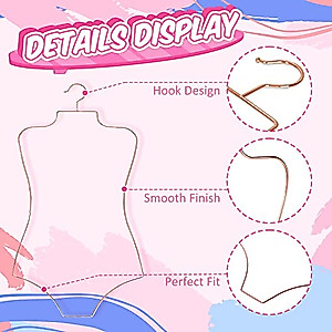Milageto Metal Wire Body Shape Bikini Swimsuit Hanger Rack Clothing Hanger for Cloakroom Home Closet Laundry Bedroom