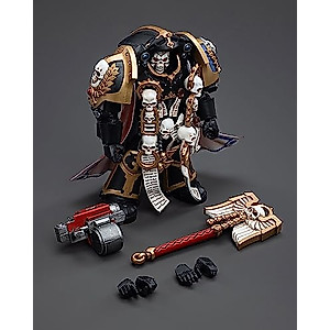 Pipigirl JoyToy Warhammer 40K Space Marine Genuine License 1/18 Soldier, Ultramarines Terminator Chaplain, 4.76 inch Models Space Marines Action Figures Kits (Brother Vanius)