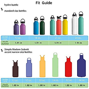 Straw Lid for Hydro Flask Standard Mouth & Simple Modern Ascent 12-64oz Bottles Lids for 18, 21, 24oz Water Bottle Accessories