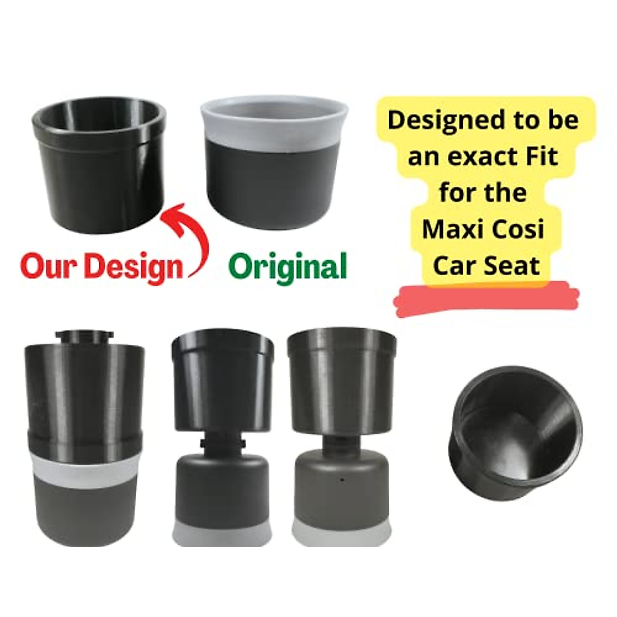 Cup Holder compatible with Maxi Cosi Pria All-in-One Car Seat (Single Cup Holder)