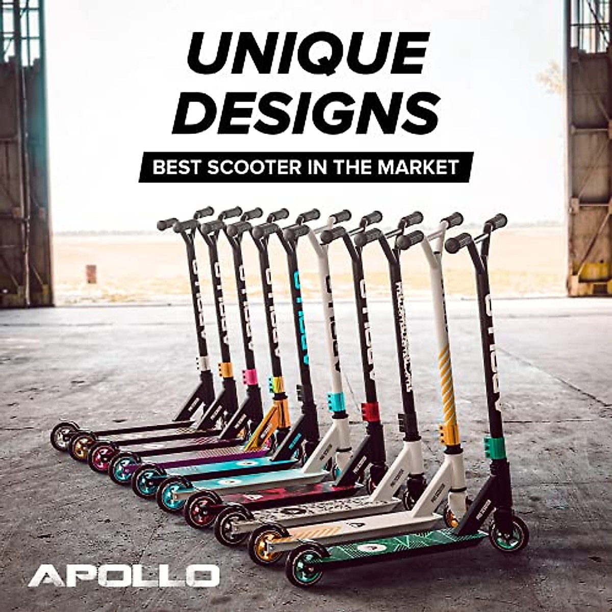 APOLLO Pro Scooter Genius Pro 4.0 - Trick Scooter for Teens & Adults - Pro Scooters for Kids, Freestyle Pro Scooter, Trick Scooters for Teens 12 Years and up, 220 LBS