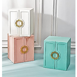 AOSIFIEL Jewelry Boxes Organizers/Case Large Stand up with 5 Drawers Gift for Women Teen Girls Kids Big Jewelry Case/Holder Faux Leather Jewelry Storage/Chest for Necklaces,Earring,Ring,Watch