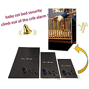 Pandya France Crib Safety Kids Mat Fall Detector Alarm Device Crib Falls (35cm x 55cm)