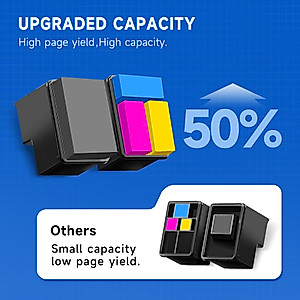 67XL Ink Cartridge Black/Color Combo Pack for HP Ink 67 67XL for HP 67 Ink Cartridge Fit for Envy 6000 6055 6055e 6400 6455 DeskJet 2855e 2700 2700e 2755 2755e 2752 4152 2755 4155e Printer(2 Pack)