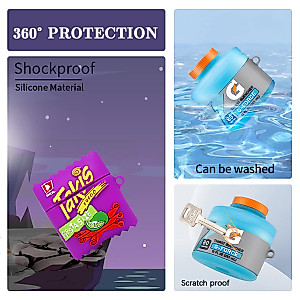 2Pack Cute Airpods 3 Case 2021, Kawaii 3D Cartoon Food Sport Water&Takis Potato Chips Airpod Cover Design Girl Women Funny Protective Skin Silicone Case for Airpods 3rd Generation (Taki+Sport Water)