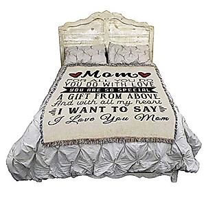 Pure Country Weavers Mom for All You Do Blanket - Gift Tapestry Throw Woven from Cotton - Made in The USA (72x54)