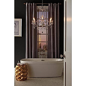 Canterbury Park Collection 6-Light Chrome Crystal Chandelier