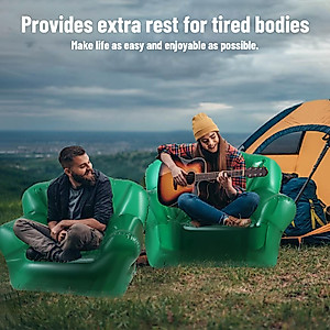 UAYBABU Inflatable Chair, Portable Inflatable Sofa, Indoor/Outdoor Inflatable Furniture for Bedroom, Living Room, Patio, Office, Beach, Travel, Party and Events, Maximum Weight Capacity 300lbs