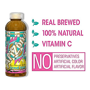 Arizona Tea, Premium Brewed Lemon Bottled Tea, 16 Fl Oz (Pack of 12)