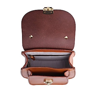 OLD TREND Genuine Leather Halibut Crossbody Bag (Cognac)