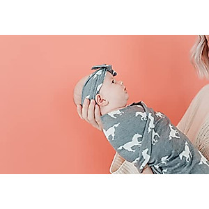 Copper Pearl Large Premium Knit Baby Swaddle Receiving Blanket Colt