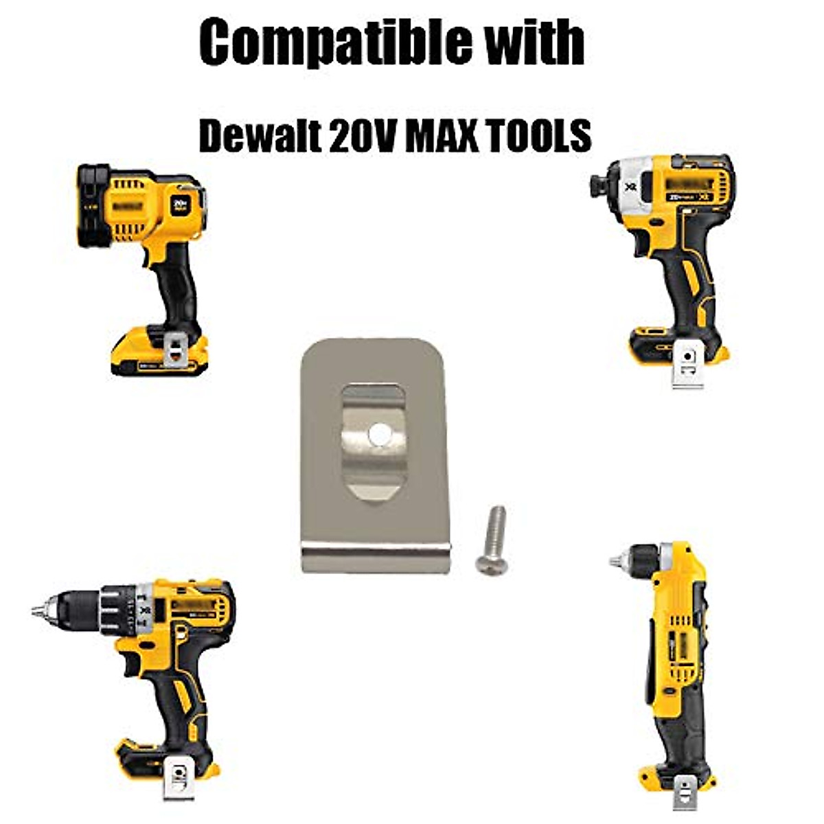 SKCMOX Replacement Belt Clip Hook for Dewalt N268241 Fit for 20V Max Tools DCD980 DCD985 DCD980L2 DCD985L2 (5 Pack)