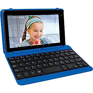 RCA Voyager 7 Inch 16GB Tablet with Keyboard Case and Android OS, Blue