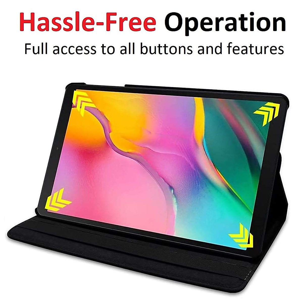 Vultic Rotating Case for Samsung Galaxy Tab A8 10.5 2022 [X200/X205/X207], 360 Degree Stand [Auto Sleep/Wake] Flip Leather Smart Tablet Cover (Purple)