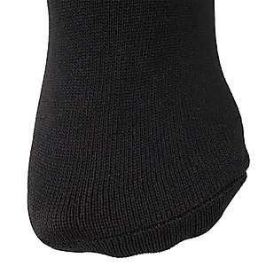 Fitliva Teen Juniors High Knee Athlete Long Tube Sports Socks (3Pack-Black)