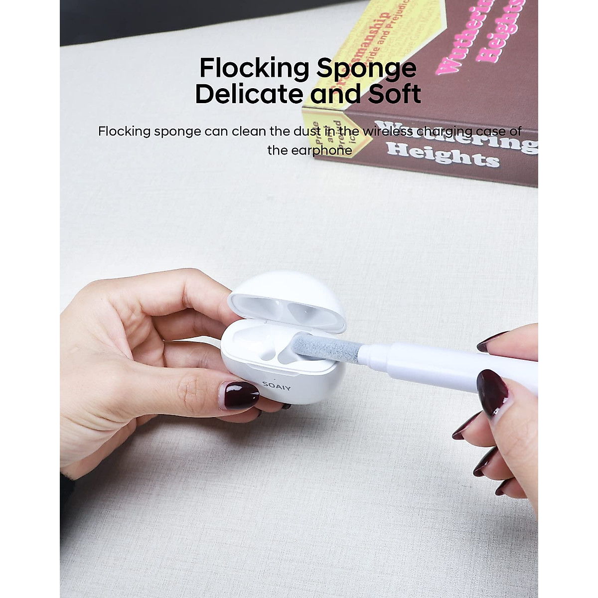 AGhappy Cleaner Kit for Airpods 1 2 3, 6 in 1Multi-Function Cleaning Pen for Earbuds Bluetooth Earphones Case Soft Brush Tools for Lego Huawei Samsung MI Earbuds PC Laptop Pro Camera Lens