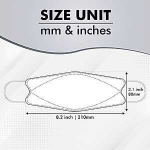 [30Packs]KF-94 - Face Protective Mask for Adult (White) [Made in Korea] [30 Individually Packaged] 4-Layers Premium KF-94 Certified Face Safety Dust White Mask for Adult