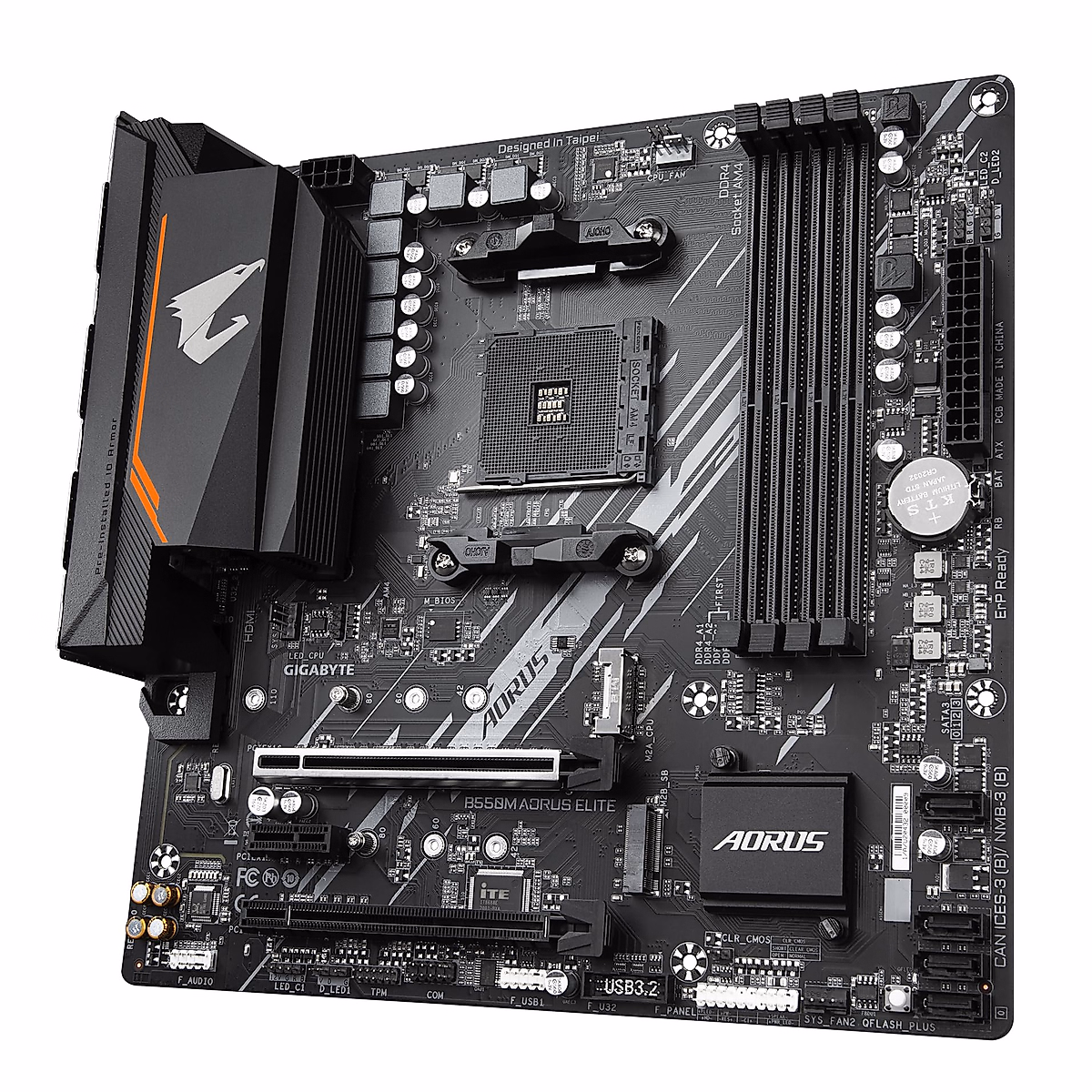 Gigabyte B550M AORUS Elite Motherboard, B550 Chipset, AMD AM4, mATX, DDR4
