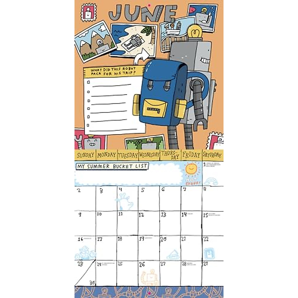 Kid's Awesome Activity Wall Calendar 2024: Includes 300+ Super Fun Stickers!