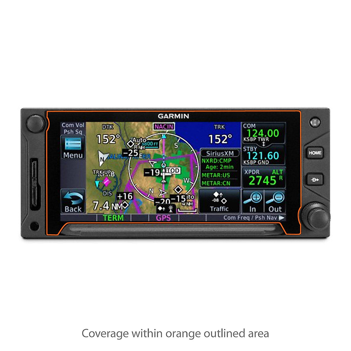 BoxWave Screen Protector Compatible with Garmin GTN 650 Xi - ClearTouch Anti-Glare (2-Pack), Anti-Fingerprint Matte Film Skin for Garmin GTN 650 Xi