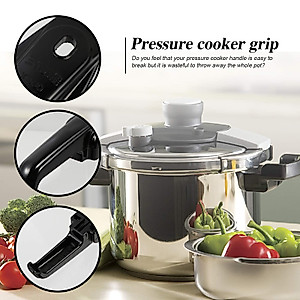 Hemoton Pressure Cooker Body Handle with Screw Nut Replacement Grip Handle for Pressure Pan Cooker Steamer Sauce Pot