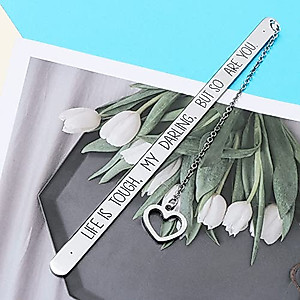 Bookmarks for Book Lovers, Birthday Thanksgiving Day Christmas Gifts for Women Teen Girls Best Friend Mom Sister Daughter Teacher Readers, Motivational Book Marker for Her